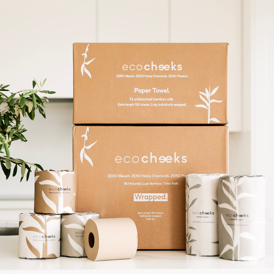 Eco Cheeks Unbleached Bamboo Toilet Paper