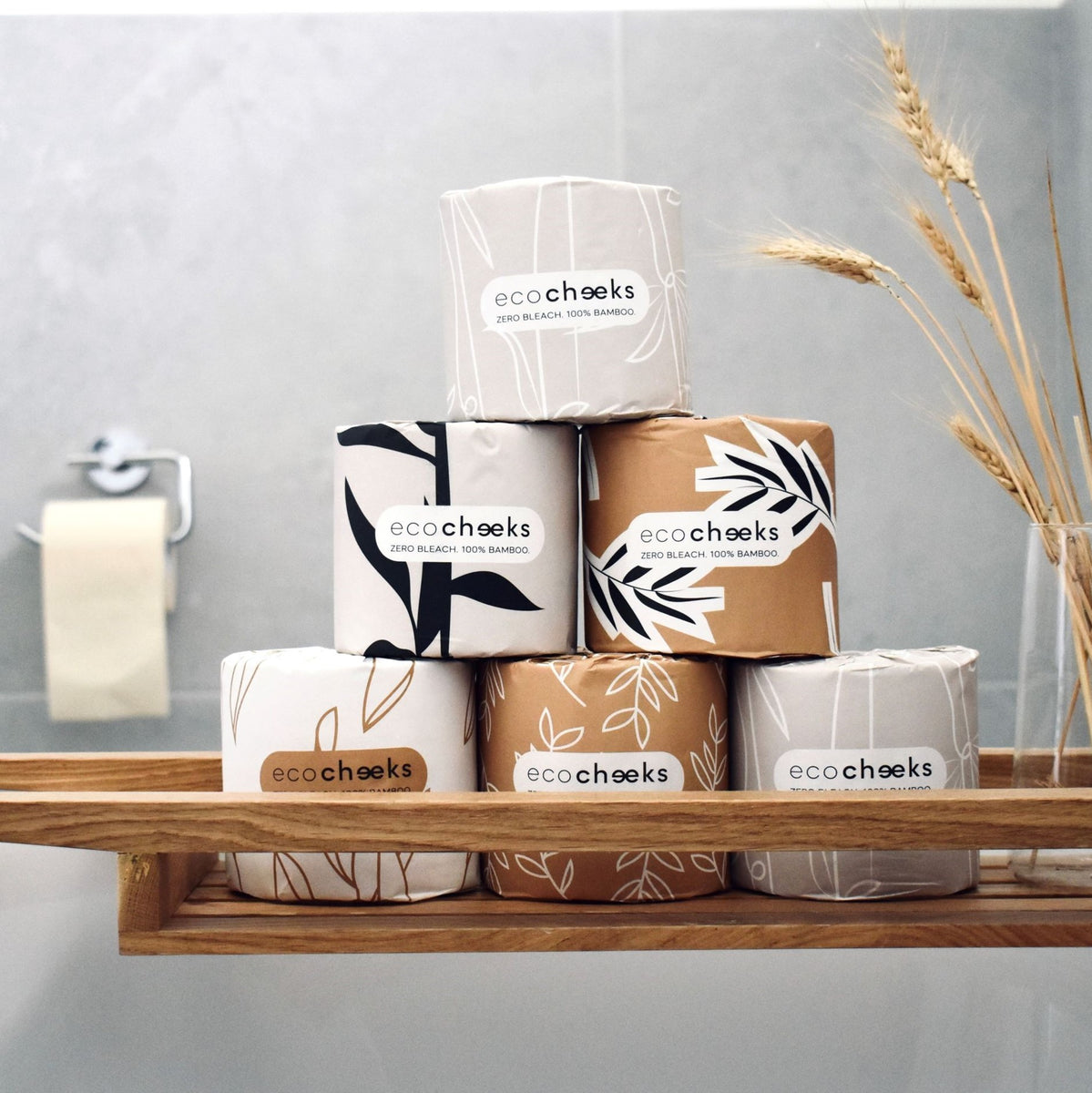 36 Unbleached, Eco Friendly Bamboo Toilet Paper.